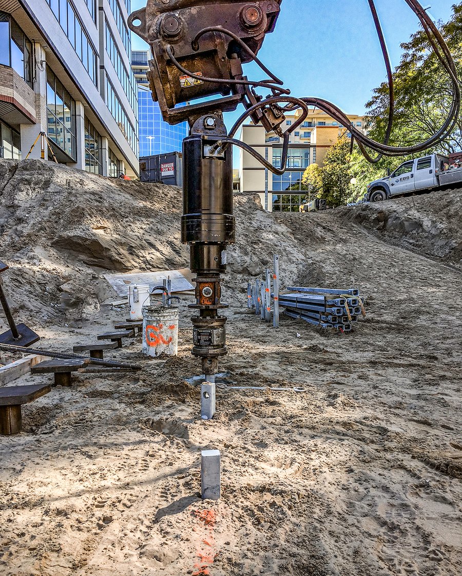 High-Capacity New Construction Foundation on Helical Piles