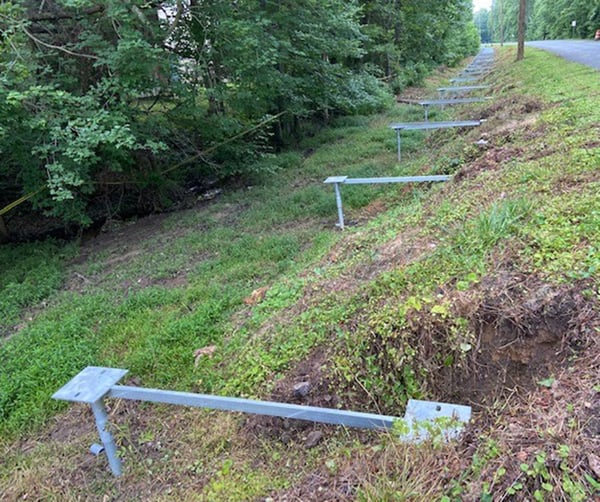 Helical Pile Foundation Engineered to Support Hillside Boardwalk Trail