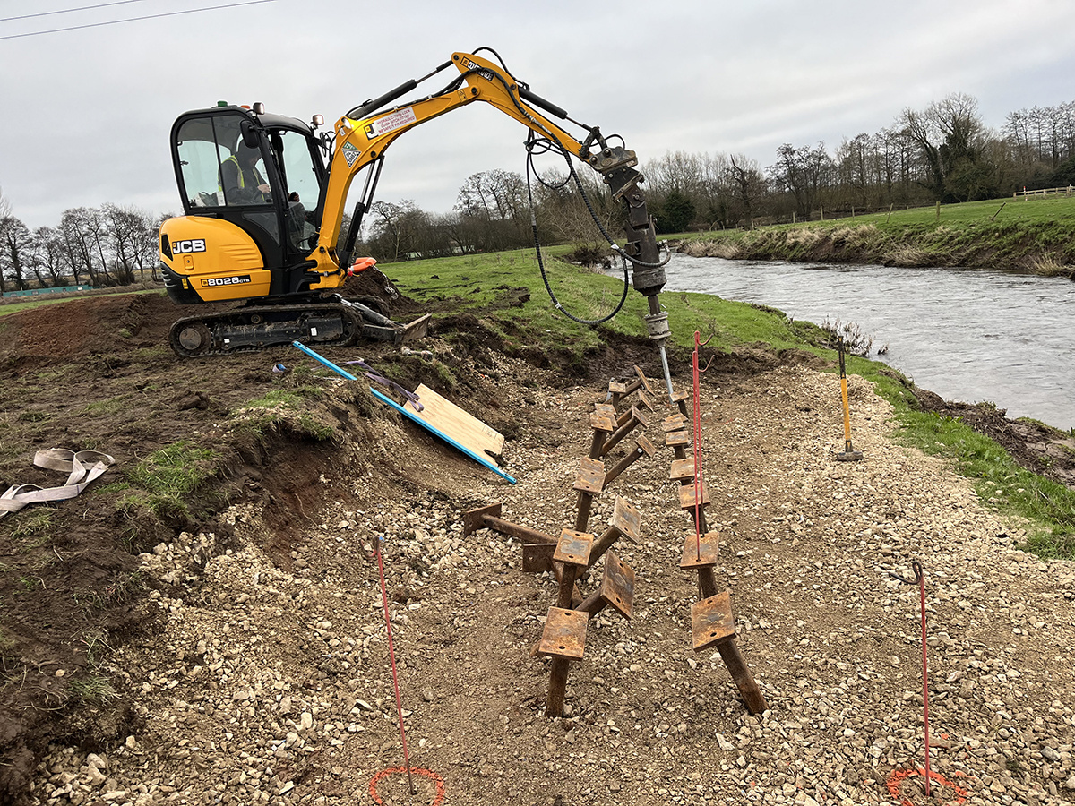 Temporary Bridge Foundation Well-Suited for Helical Piles