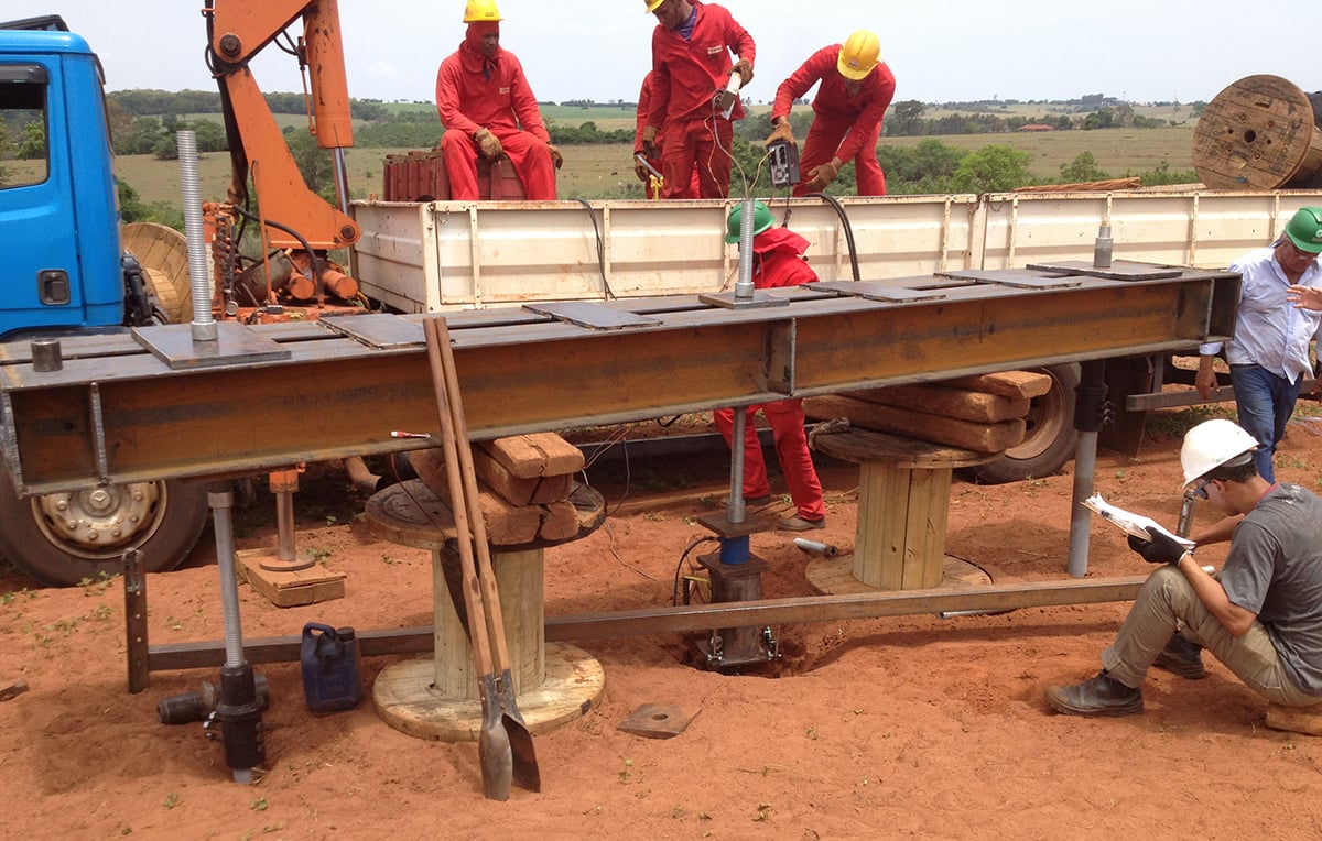 Compression Testing a Helical Pile in Less-Than-Ideal Conditions