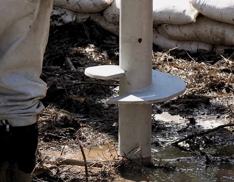 Transmission Line Foundation in Environmentally Sensitive Wetland