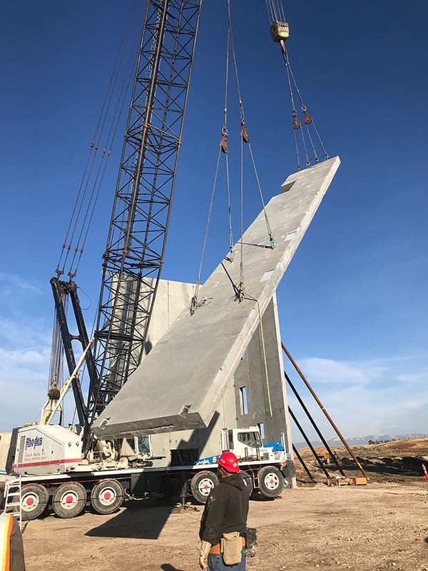 Tilt-Up Concrete Panels: Save with CHANCE temporary supports